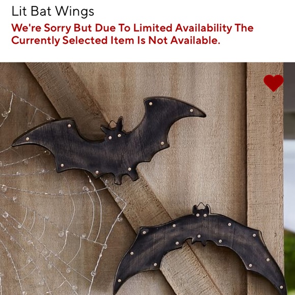 Holiday | Iso Pottery Barn Lit Bat Wings | Poshmark